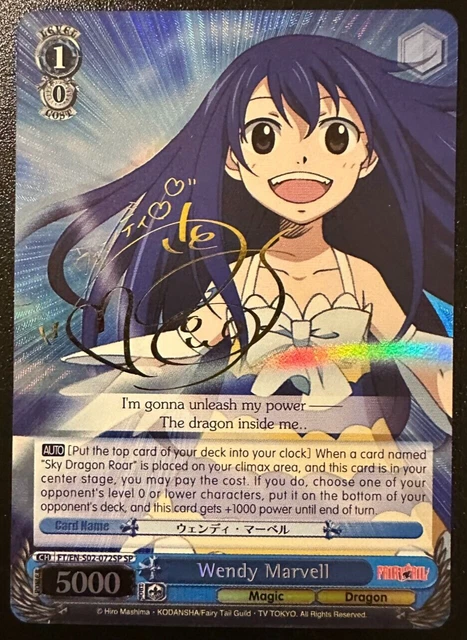 WEISS SCHWARZ FAIRY Tail Wendy Marvell FT-EN-S02-072SP Excellent ...