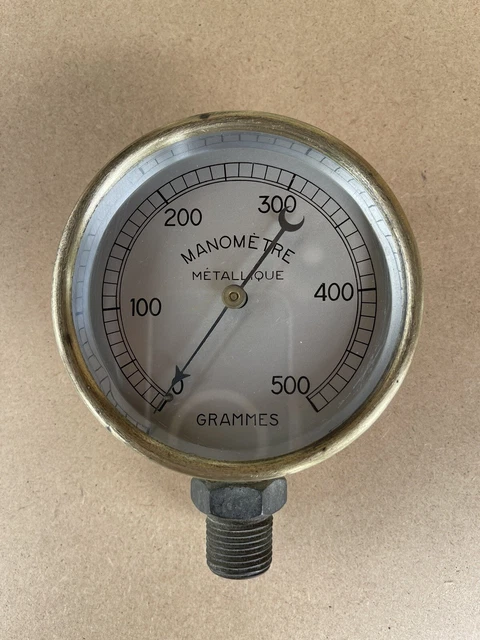 ANCIEN MANOMÈTRE MÉTALLIQUE EUR 18,00 - PicClick FR