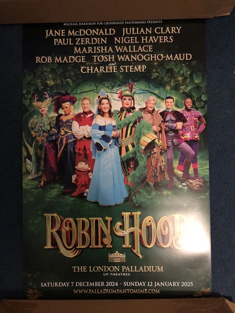 ROBIN HOOD POSTER LONDON PALLADIUM PANTO 2024 NEW & PRISTINE. Freepost ...