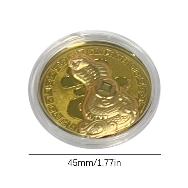 2025 NEW YEAR Of The Snake Commemorative Coins Chinese Zodiac Medals 3D ...