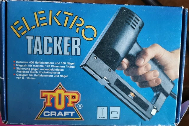 ELEKTROTACKER TACKER Top Craft ET 120 A EUR 22,00 - PicClick DE
