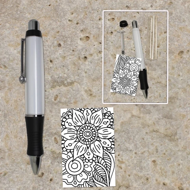 STYLO AVEC DESSIN à colorier EUR 4,95 - PicClick FR