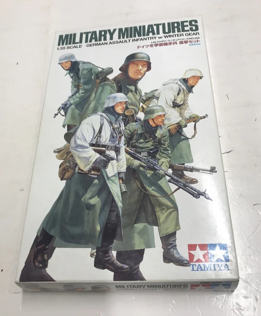 TAMIYA MILITARY MINIATURES German Assault Infantry New In Open Box 1:35 ...