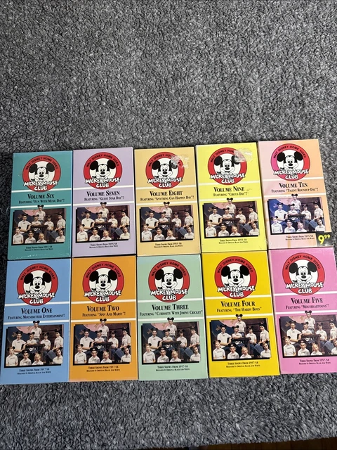 WALT DISNEY HOME Video The Mickey Mouse Club VHS Complete Set Read ...