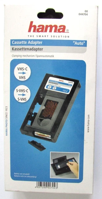 CASSETTE ADAPTER HAMA motorisée Adaptateur K7 EC-45 vers VHS Bon ...