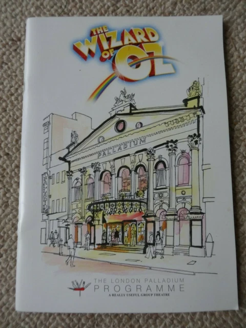 THE WIZARD OF Oz West End Theatre Programme The London Palladium ...