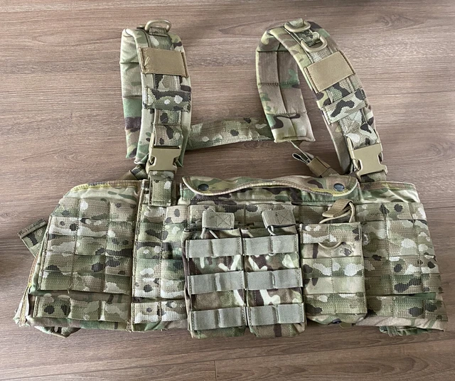 WARRIOR ASSAULT SYSTEMS Chest Rig Multicam MTP Molle Chestrig With Mag ...