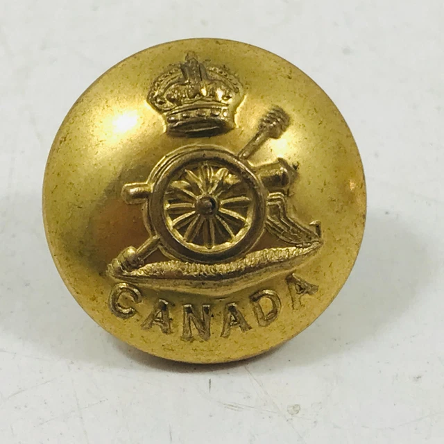 WW2 ROYAL CANADIAN ARTILLERY OFFICER'S BRASS BUTTON 18.8mm £4.99 ...