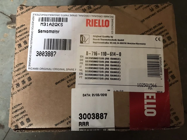 RIELLO RS44 SERVOMOTOR 3003887 EUR 548,18 - PicClick FR