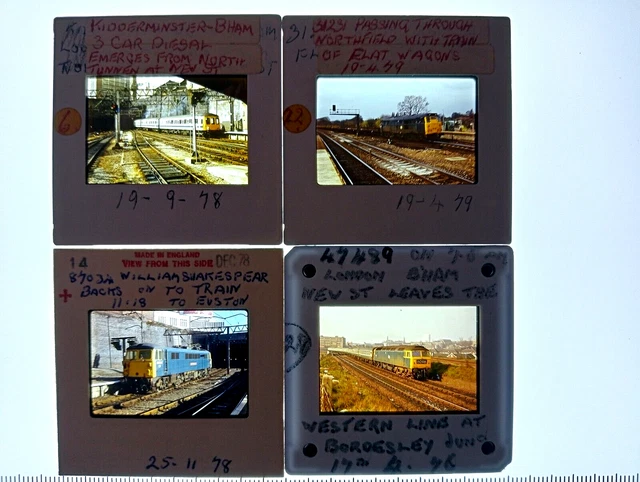 35MM SLIDES BRITISH Rail Blue Era/Pre-Tops Diesels With Details On ...