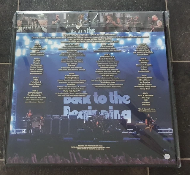 BACK TO THE Beginning -BLACK SABBATH OZZY OSBOURNE METALLICA -5LP Red ...