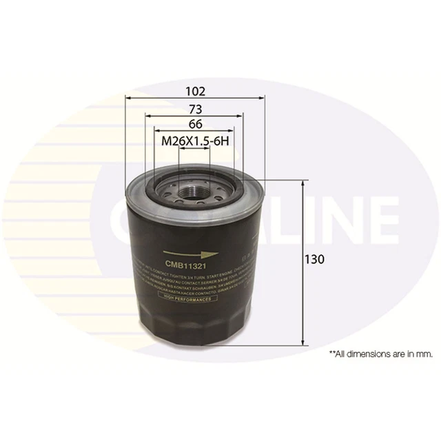 OIL FILTER FOR Mitsubishi Challenger / Shogun Sport MK1 2.5 TD Comline ...