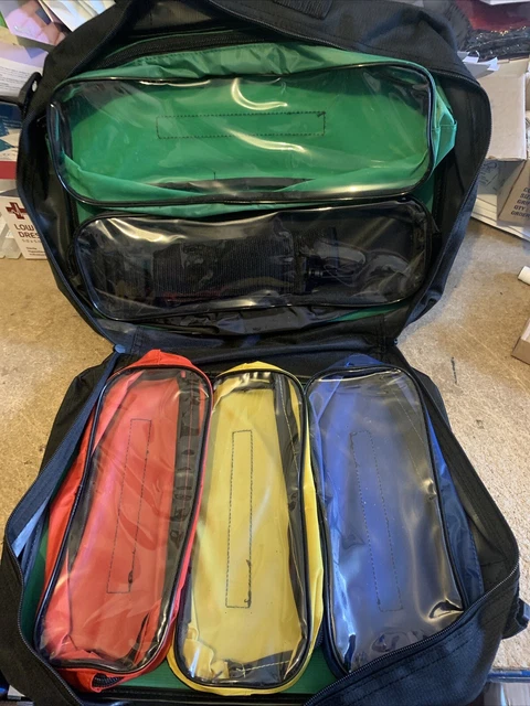 FIRST AID KIT Bag With Removable Pouches Paris Bag Empty Shoulder Strap ...