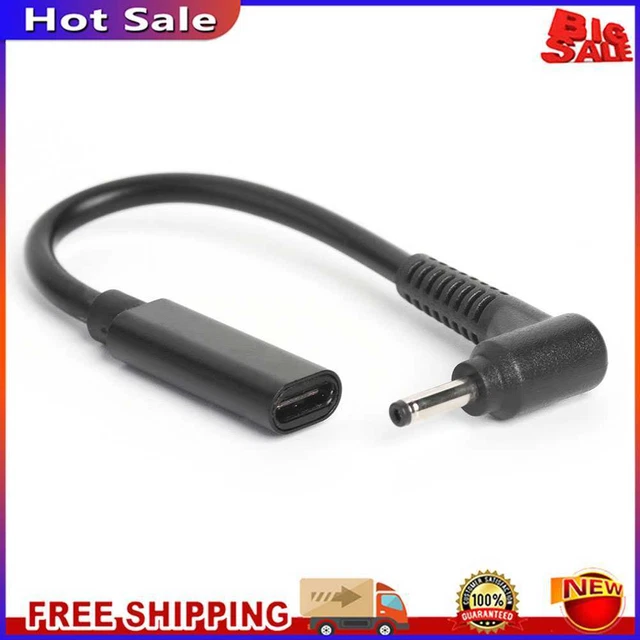 USB TYPE C Female to 90 Degree Right Angle DC Connector Adapter PD ...