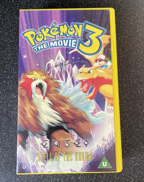 POKÉMON: THE MOVIE 3 Spell Of The Unown Vintage VHS 2001 Yellow Tape £ ...