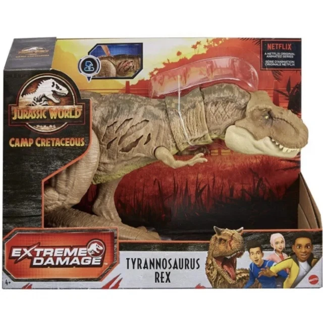 JURASSIC WORLD EXTREME Damage Tyrannosaurus Rex Toy Figure Mattel ...