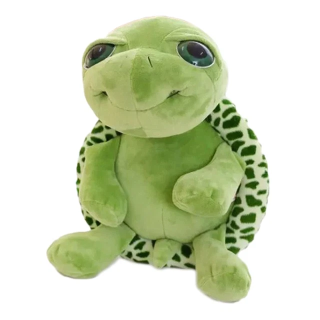 20CM STUFFED PLUSH Cartoon Toy Green Big Eyes Stuffed Tortoise An £6.44 ...