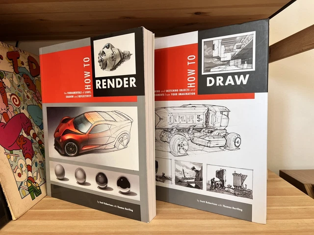 HOW TO DRAW and How to Render (2 books) by Scott Robertson (Industrial ...