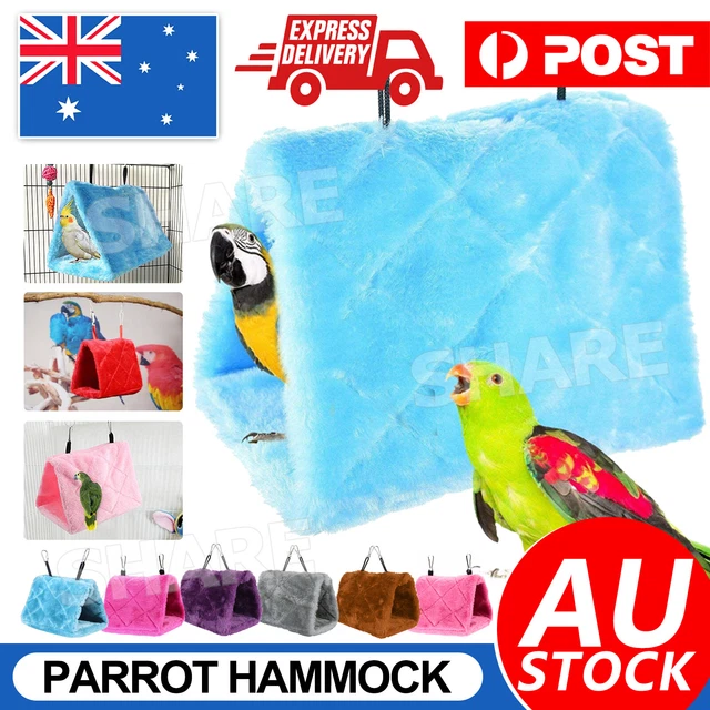 PET BIRD PARROT Parakeet Budgie Warm Hammock Cage Hut Tent Bed Hanging ...