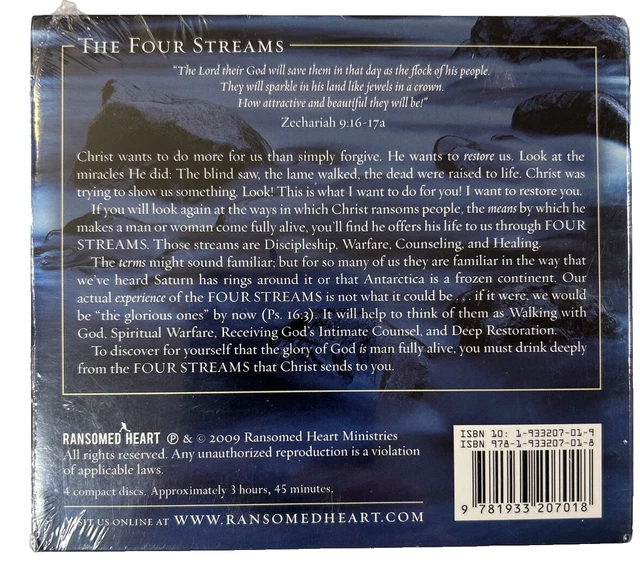 THE FOUR STREAMS : How Christ Heals Our Hearts JOHN ELDREDGE Brand New ...