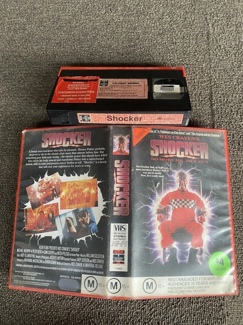 SHOCKER VHS/ ORIGINAL Wes Craven 1989 Horror RCA Video $30.00 - PicClick AU