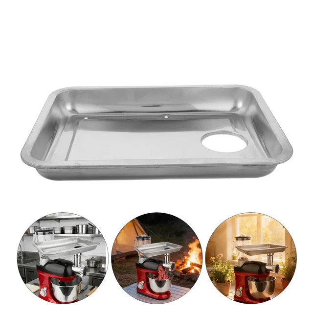TRAY FOR MEAT Grinder Attachment - Heavy-Duty Stainless Steel Feed Tray ...