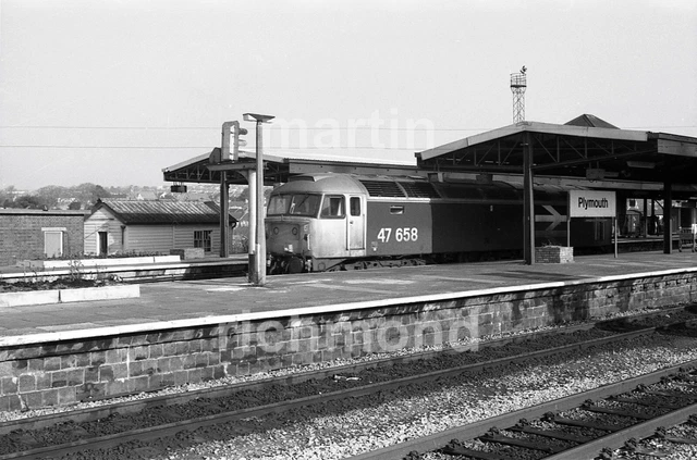 PLYMOUTH CLASS 47 47658 19.1.87 35mm Railway Negative RN417 £2.99 ...