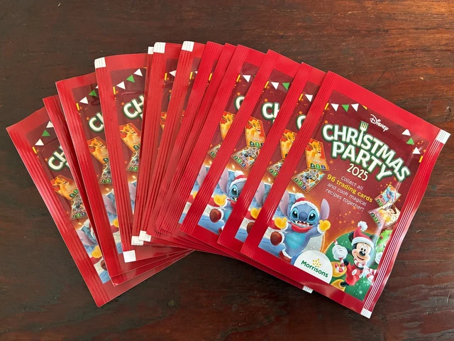 MORRISONS DISNEY CHRISTMAS Party Cards 2025 - Sealed Packs £1.49 ...