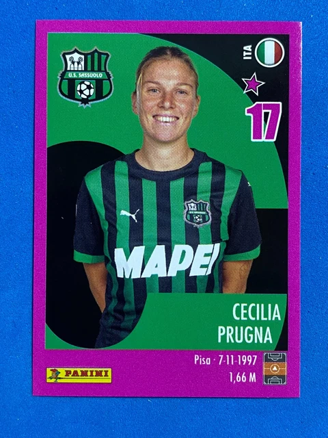 FIGURINE CALCIATRICI PANINI 2024-25 2025 n.256 Cecilia Prugna (Sassuolo ...