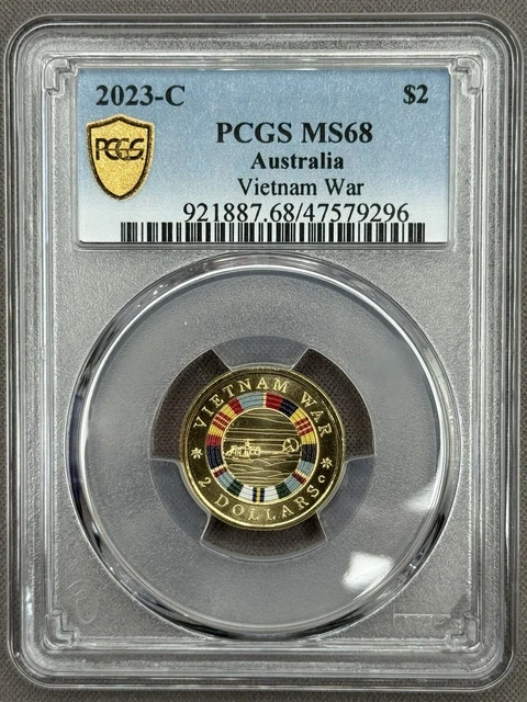 2023 C MINTMARK Australia $2 Two Dollar Coin Vietnam War PCGS Graded MS68 $229.00 - PicClick AU