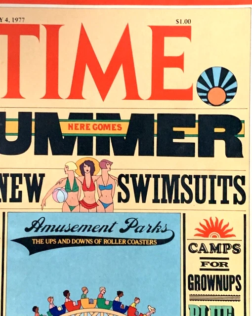 TIME MAGAZINE COVER Page The New Swimsuits July 1977 Wall Art ...