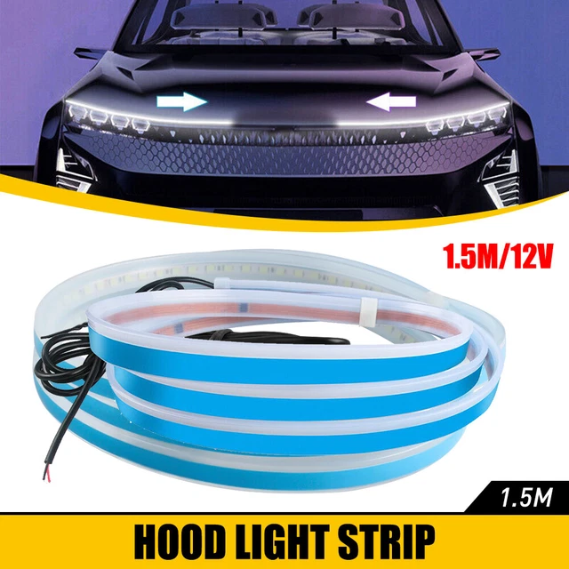 START SCAN DYNAMIC 150cm LED DRL Car Hood Light Strip Daytime Running ...