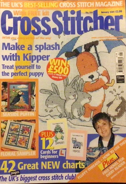 VINTAGE CROSSSTITCHER MAGAZINE January 2001 Issue No: 104...(NO FREE ...