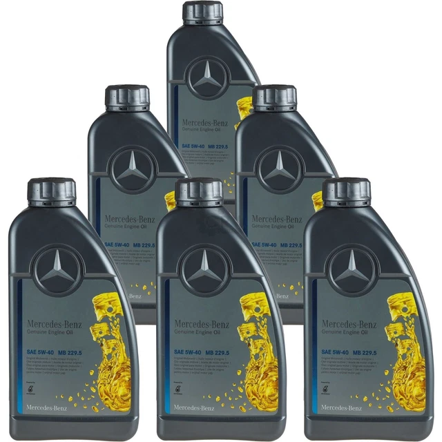 OLIO MOTORE 5W40 Originale Mercedes - Benz Mb 229.5 7 Litri Lt EUR 89 ...