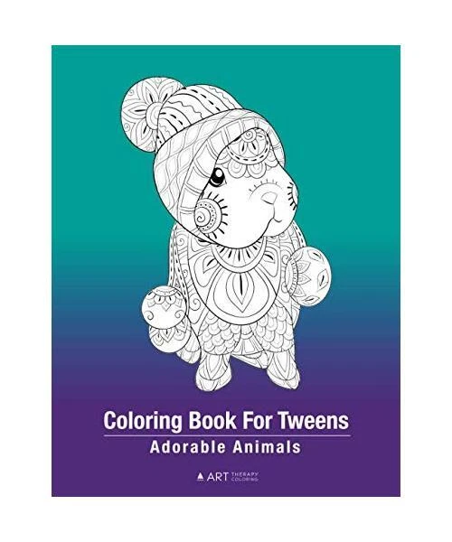 COLORING BOOK FOR Tweens: Adorable Animals: Colouring Pages For Boys ...