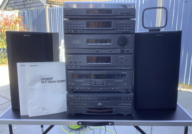 SONY LBT-D307 COMPACT Hi-Fi System with 5CD Turntable (1993) £83.92 ...