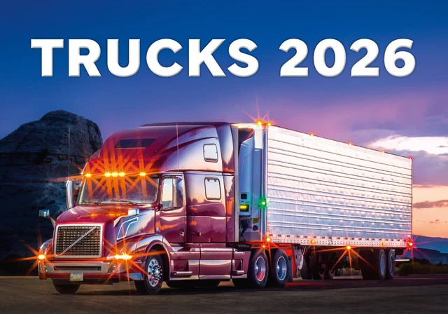 TRUCKS N155 KALENDER 2026 Wandkalender Calendar 45x31,5 cm LKW Laster ...