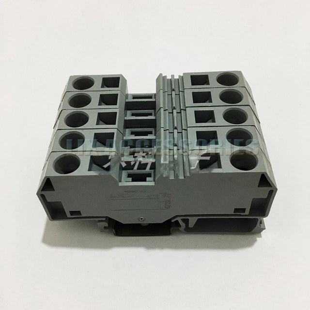 100PC 283-901 RAIL-MOUNTED spring-loaded self-locking 2-wire terminal ...