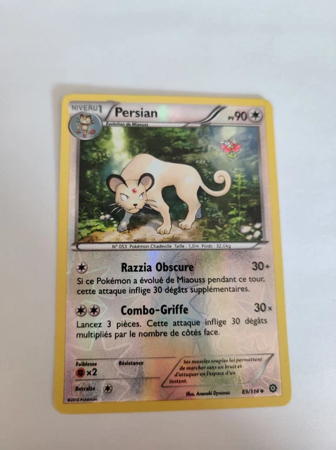 CARTE POKÉMON - Persian - 89/114 - XY12 - Peu commune NEUF FR REVERSE ...