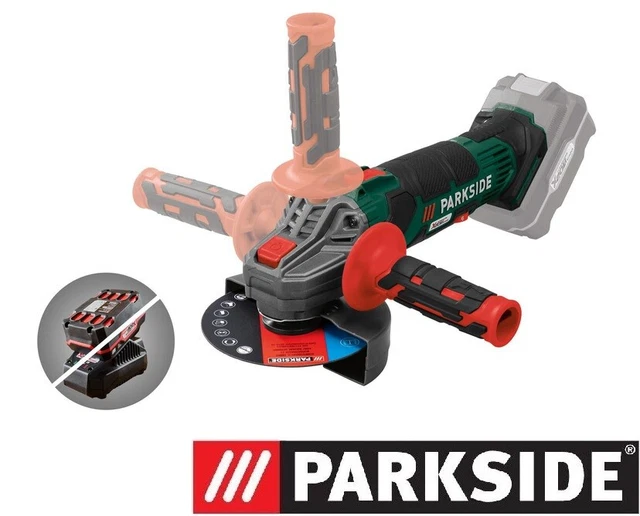 PARKSIDE® PWSA 20V Wireless Angle Grinder SOLD WITHOUT BATTERY OR ...