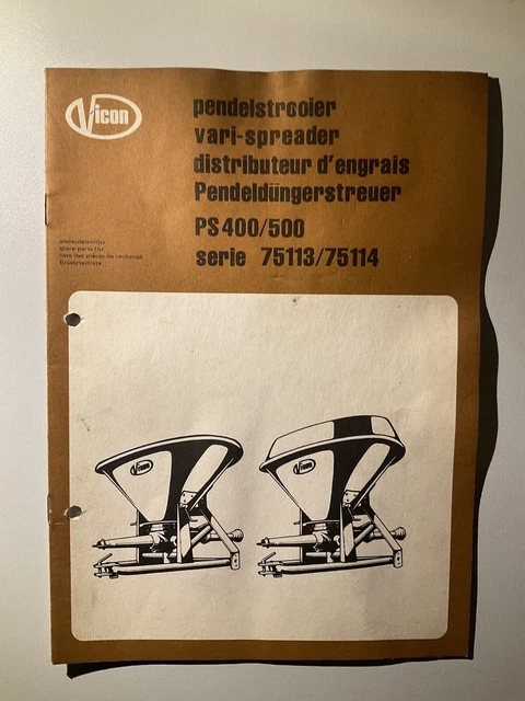 VICON PS 400/500, Serie 75113/75114, Pendeldüngerstreuer ...