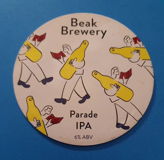 CRAFT BEER KEG font pump badge BEAK brewery PARADE IPA ale East Sussex ...