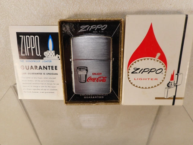 RARE ZIPPO 1991 Coca-Cola Lighter in the original box - Never used $250 ...