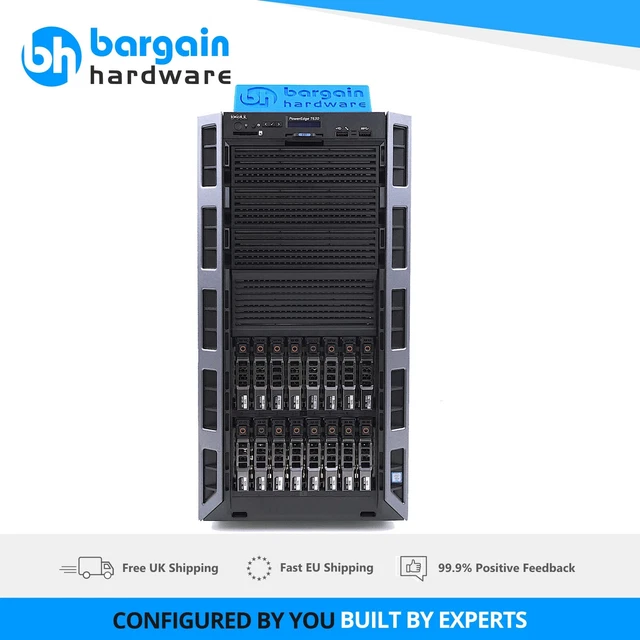 DELL POWEREDGE T630 Tower Server 256GB RAM, H730, 2x Xeon 8 Core E5 ...