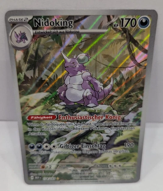 POKÉMON NIDOKING SECRET Illustration Rare Karmesin&Purpur 151 MEW 174/165 NM ENG EUR 19,99 ...