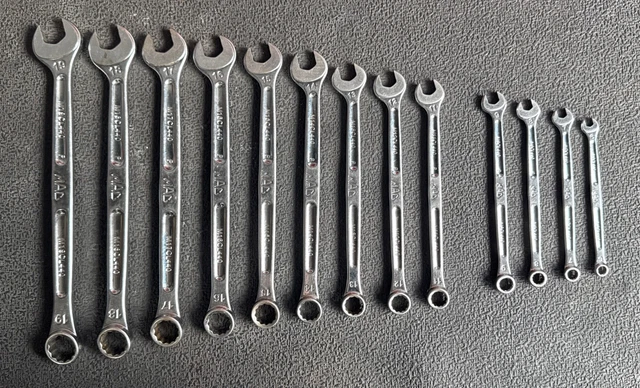 MAC TOOLS 14PC Metric Combination Wrench Set 6mm -19mm SCLM14PT *10mm MISSING* £120.32 - PicClick UK