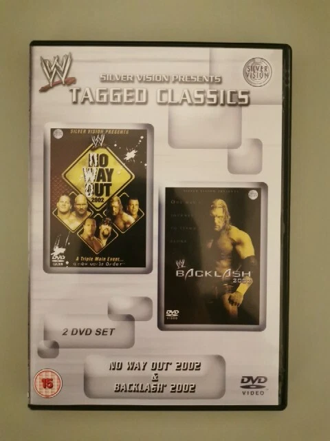 WWE TAGGED CLASSICS No Way Out & Backlash 2002 DVD (2 Disc Set) Rare WWF EUR 26,99 - PicClick IT