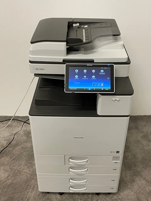 STAMPANTE RICOH MP C3004 DIN A3-A4 fotocopiatrice scanner duplex fax ...