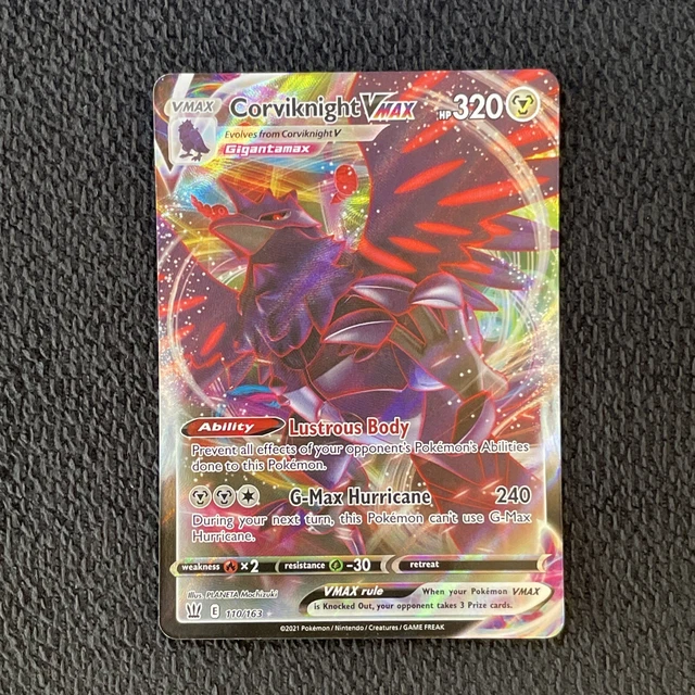 POKEMON TCG BATTLE Styles 110/163 - Corviknight VMAX - Ultra Rare ...