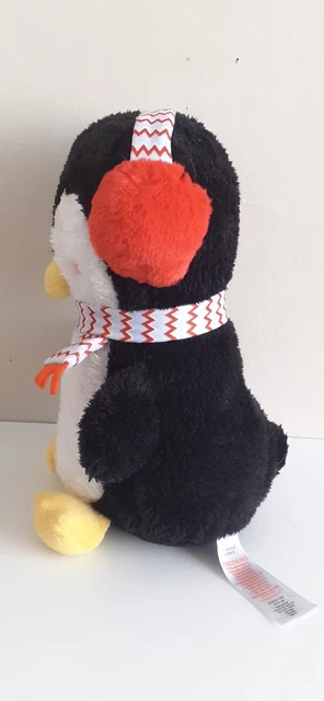 PRIMARK CUTE PLUSH Penguin Soft Toy Chilly with Scarf & Earmuffs 32cm ...